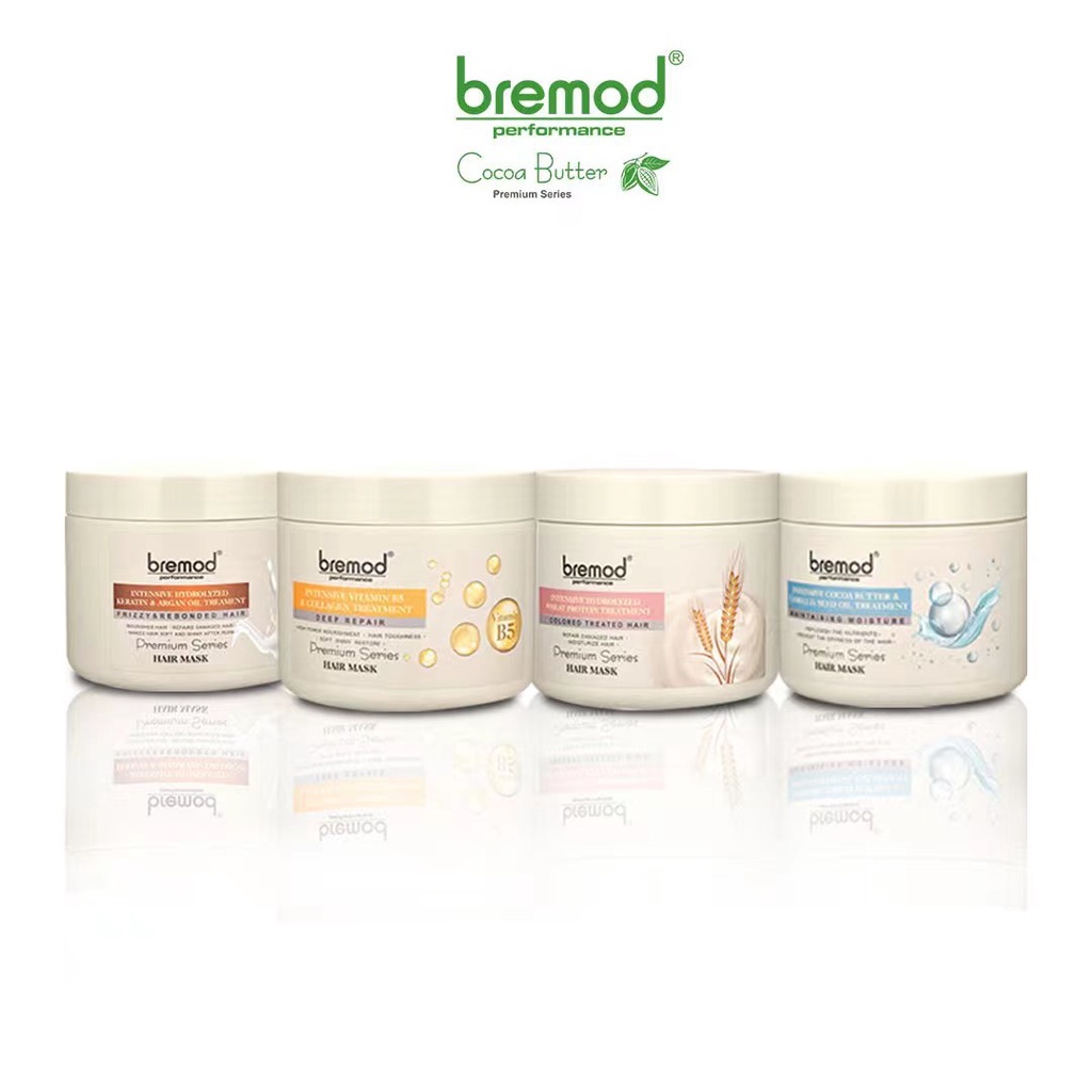 Bremod Hair Mask Premium Intensive Cocoa Butter anti-fall flat hair ...
