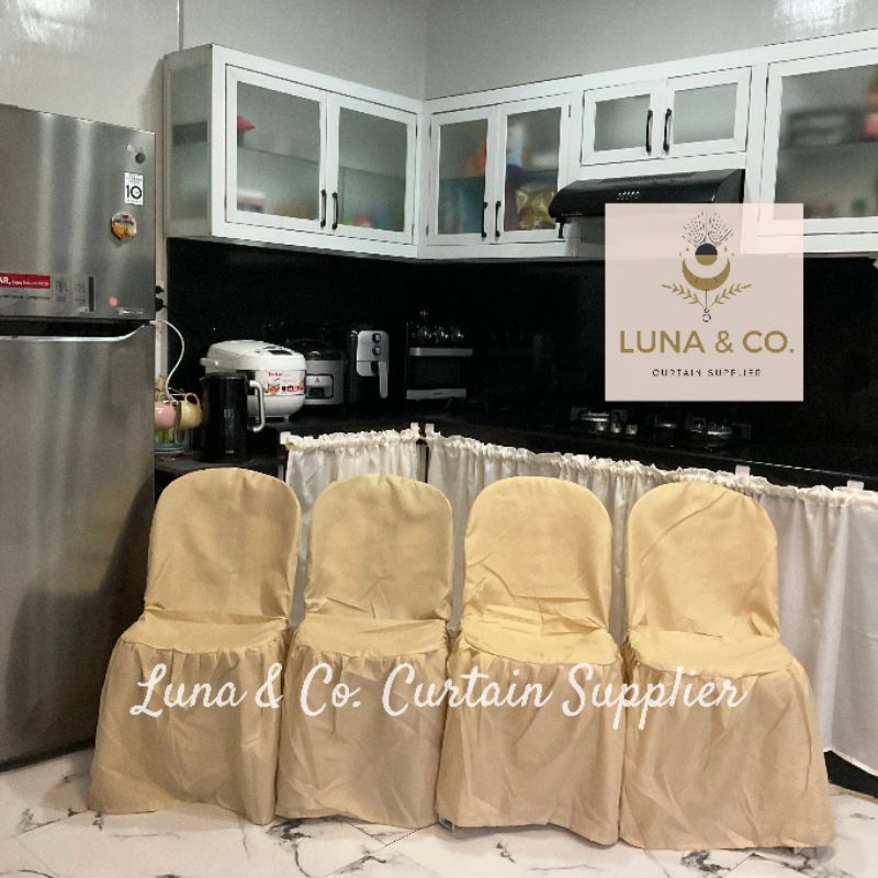 Standard Size Monoblock Chair Cover ( Plain MOCHA ) | Shopee Philippines