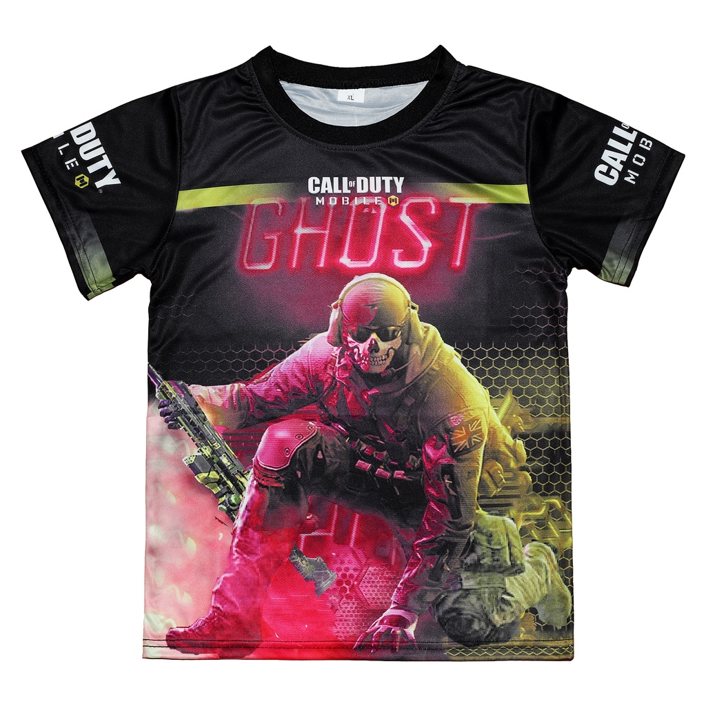 Kids T-Shirt Call of Duty Jersey Printed Cartoon Game Character Shirt ...