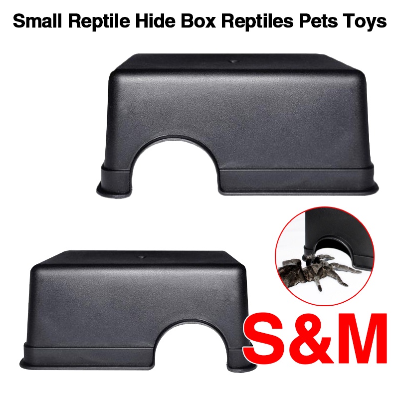 Reptile Hide Box Habitats Caves Hiding Snake Cage Box For Snake Lizards ...