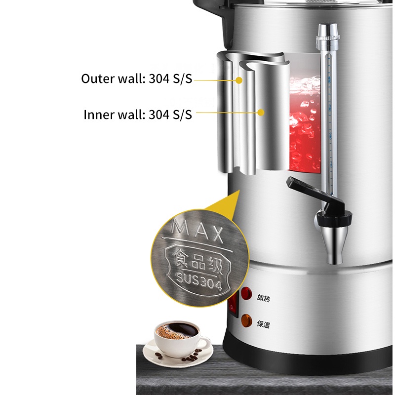 304 stainless steel heating electric coffee boiler tea boiler water ...