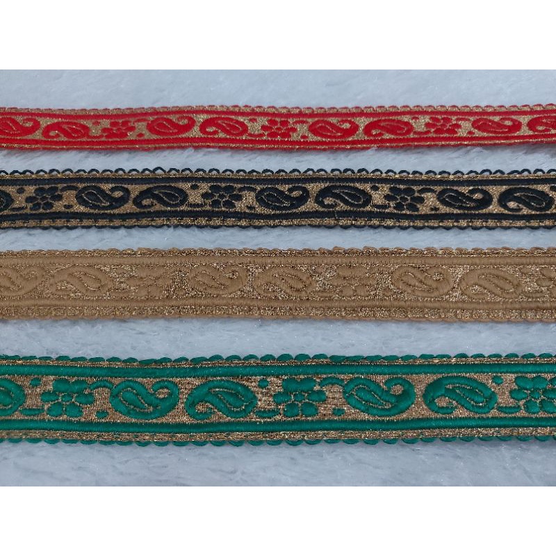 Indian lace embroidered with flowers and leaves | Shopee Philippines