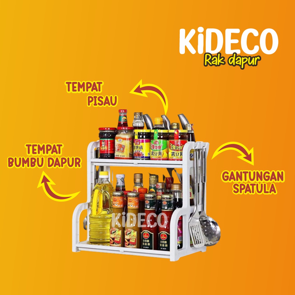 Multipurpose Kitchen Shelf / 2 Layer Bookshelf | Shopee Philippines