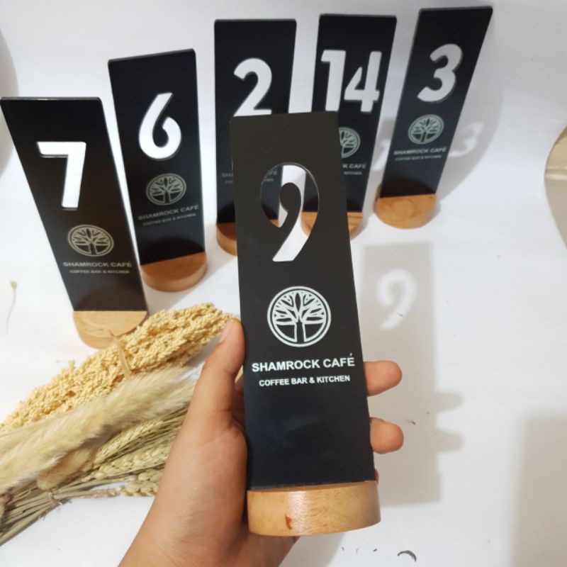 KAYU Cafe restaurant table numbers cafe table number markers made of ...