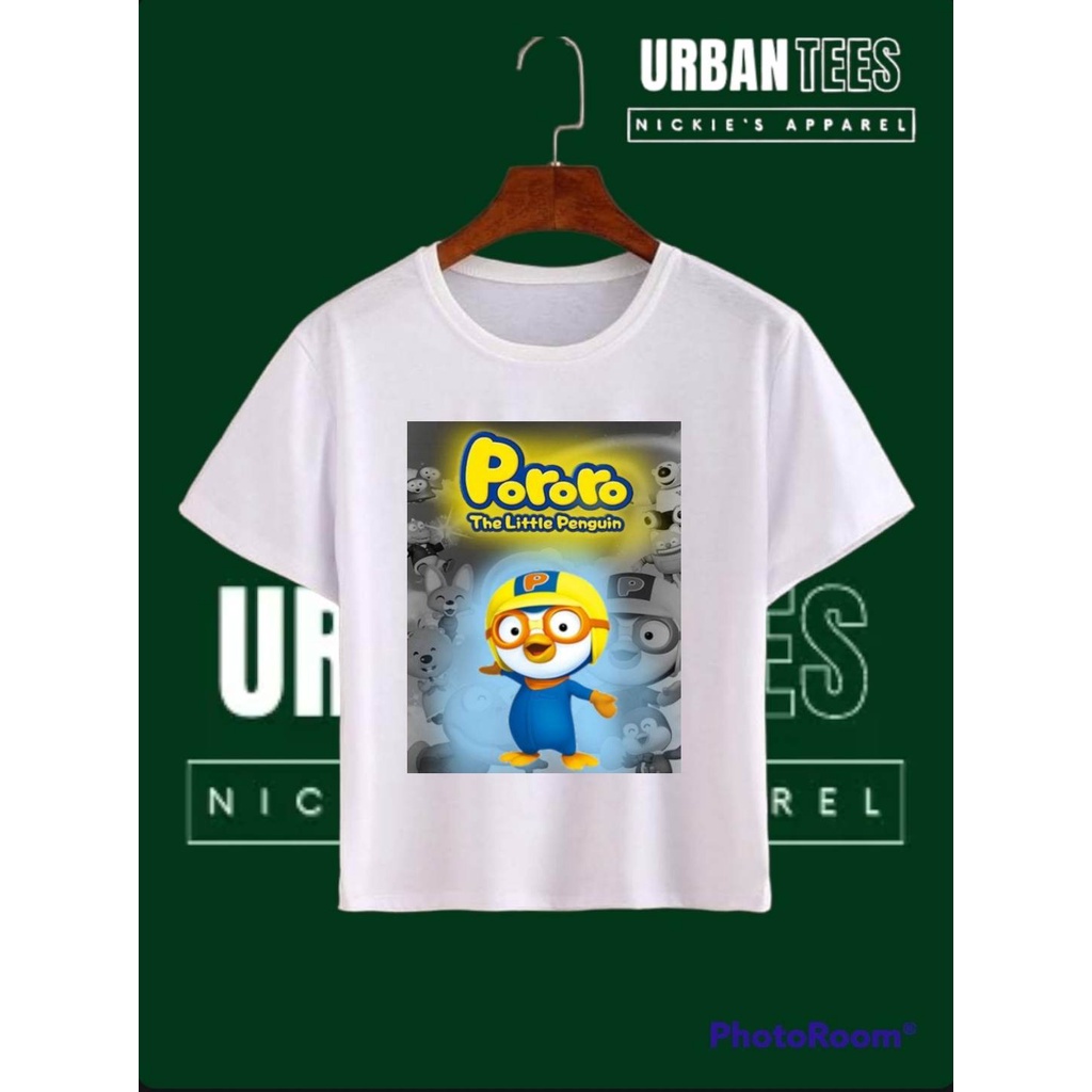 PORORO T- SHIRT FOR KIDS AND ADULT. | Shopee Philippines
