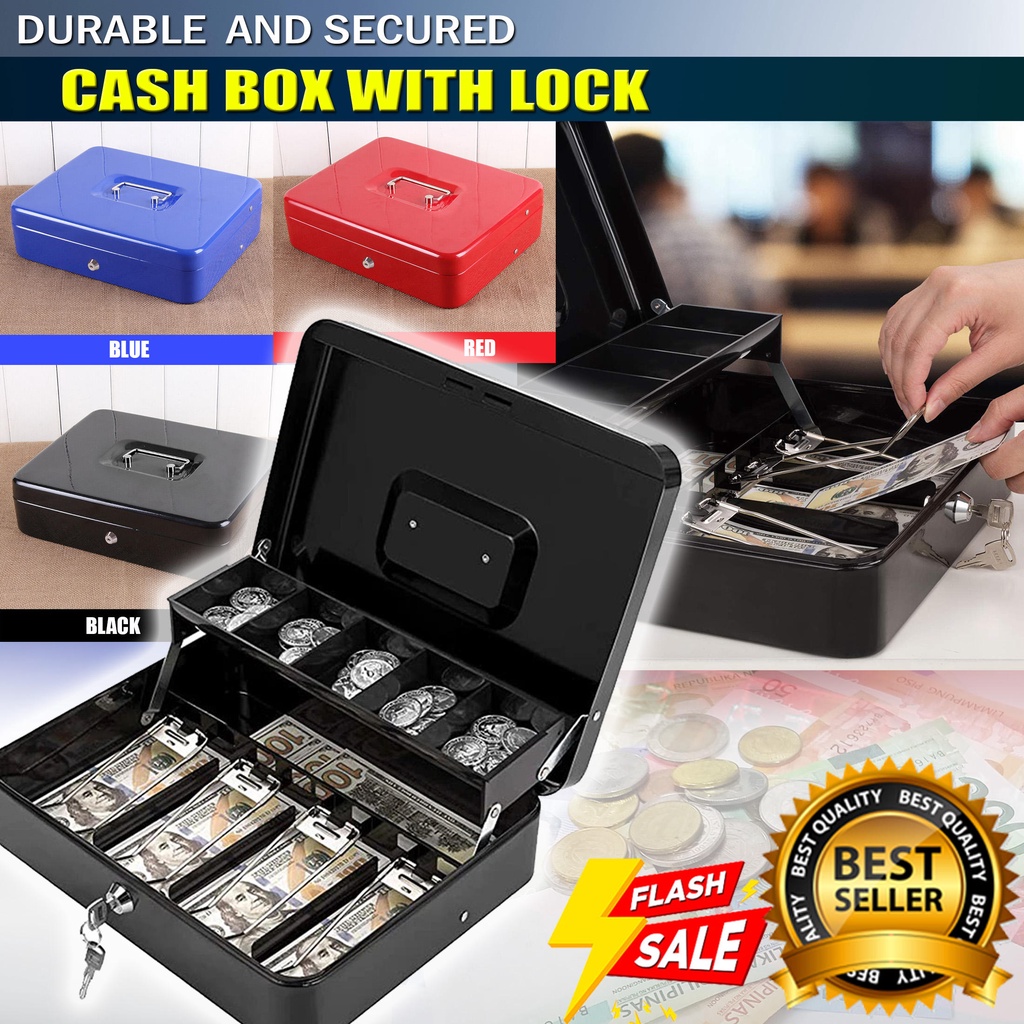 ♧Original Cash Box, Cash Box & Vault Storage Organizer, Anti-Rust ...
