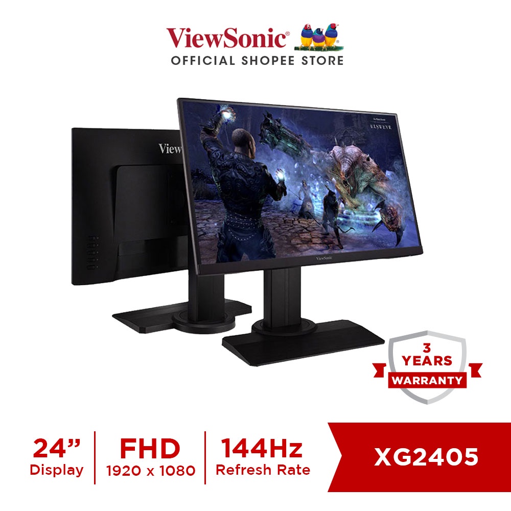 ViewSonic XG2405 24" FHD 1920 x 1080 144Hz IPS Technology Gaming ...