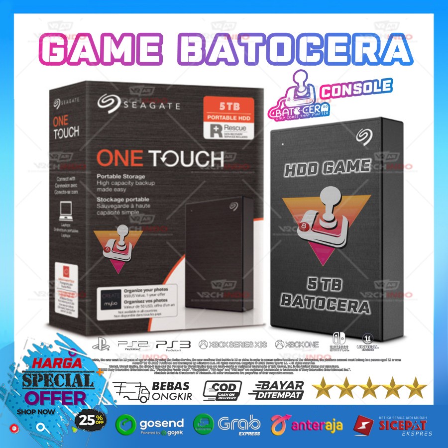 Retro Game Console Emulator Batocera Hard Drive All in One | Shopee ...