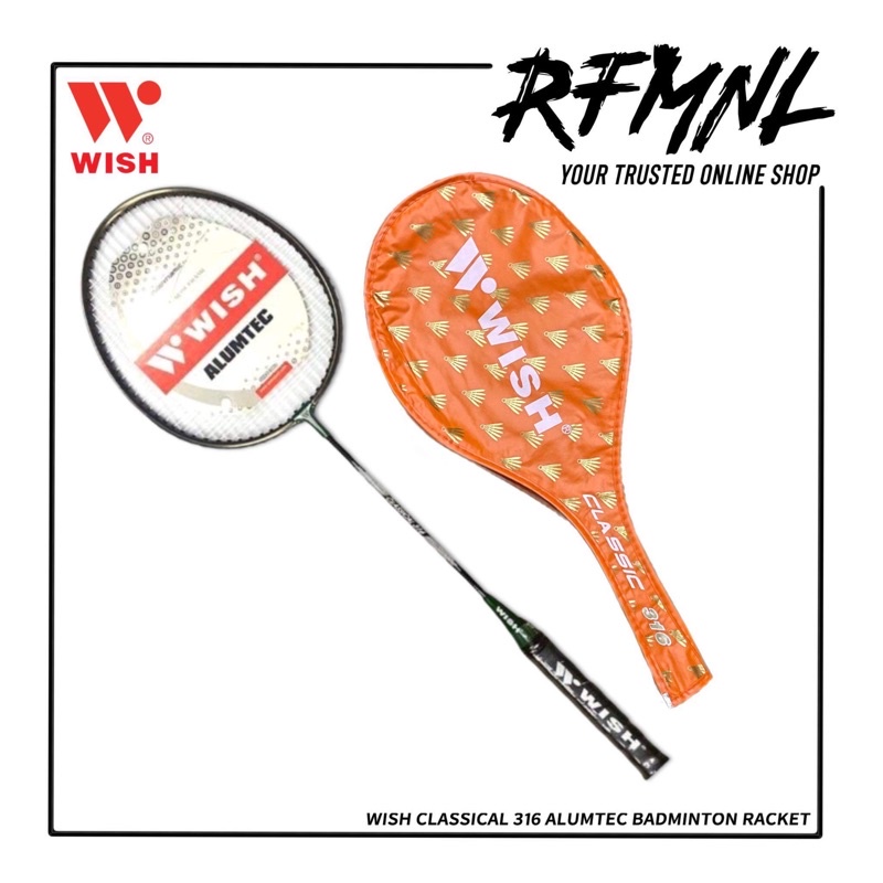 Wish Badminton Racket Alumtec(Classic-316) | Shopee Philippines