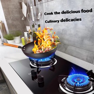Double burner Glass gas stove household embedded dual purpose gas stove ...