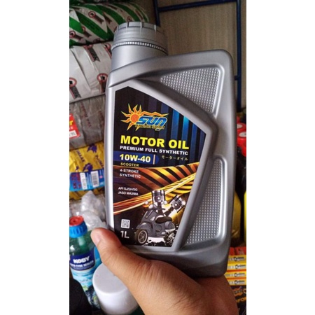 SUN Racing and Zic M9 10W-40 Full Synthetic 1 Liter and Gear Oil 120ml ...