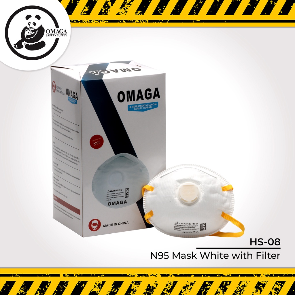 OMAGA BRAND Construction N95 Mask with filter HS-08 | Shopee Philippines