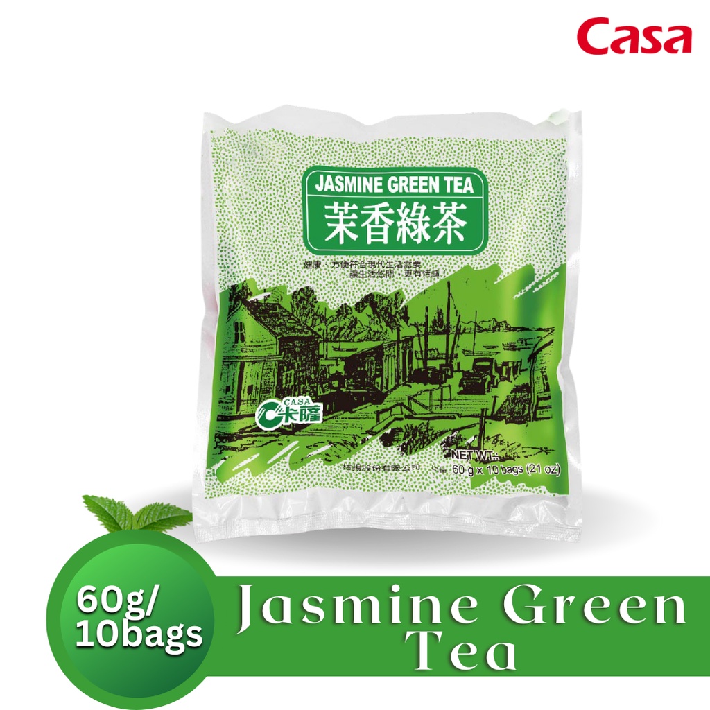 Casa Jasmine Green Tea 60g 10 Bags | Shopee Philippines