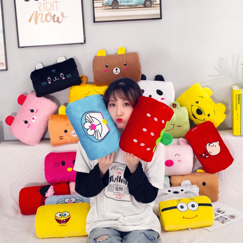 30cm Cartoon Hand warmer Pillow - Hands Inside SpongeBob Totoro pig ...