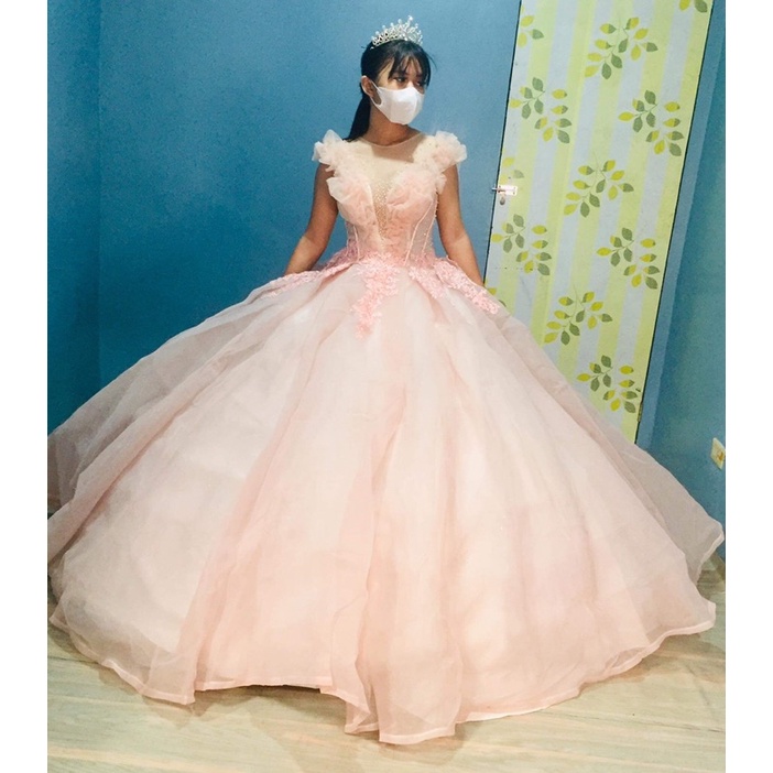 J39 pink ballgown | debut gown | Shopee Philippines