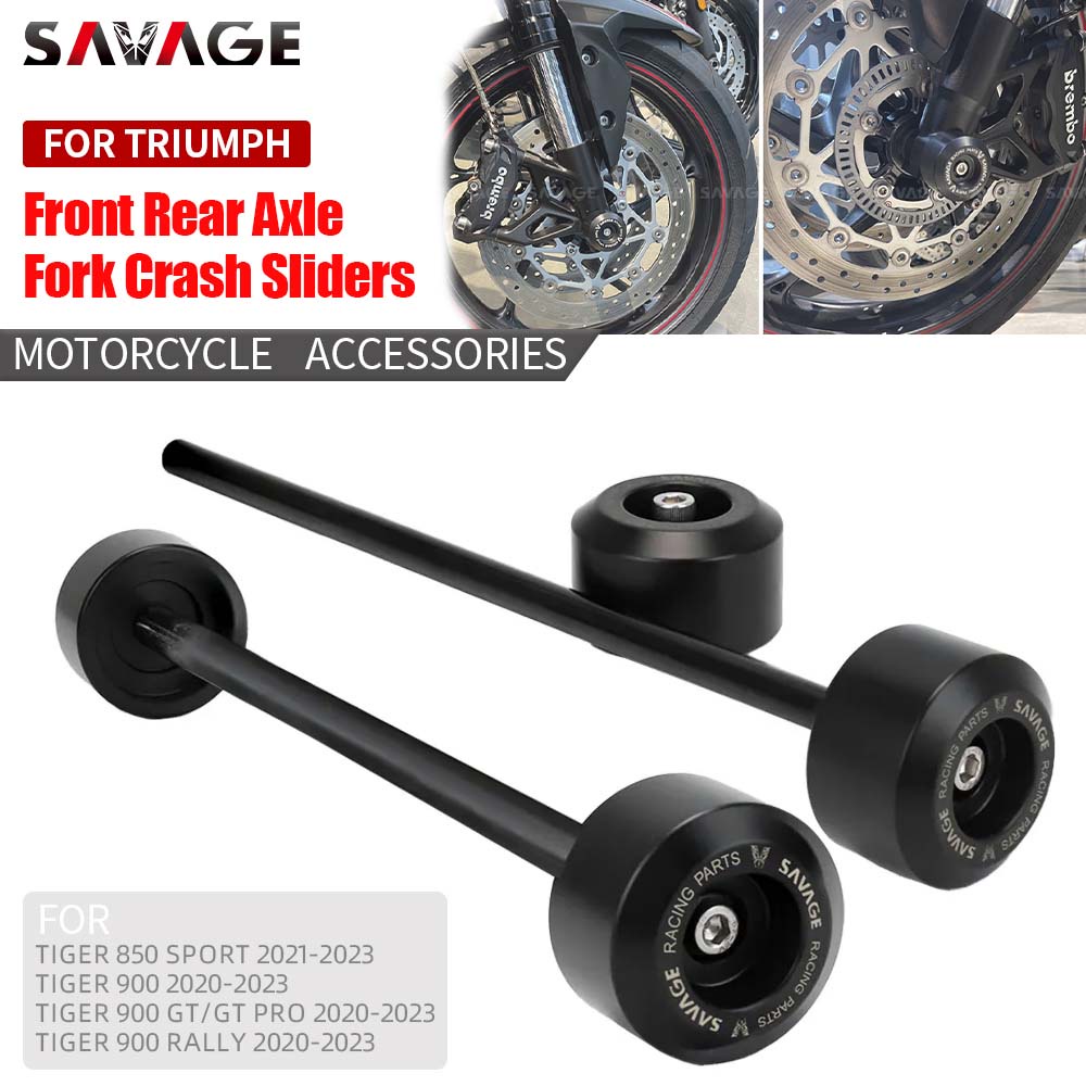 Front Rear Axle Fork Crash Sliders For Triumph Street Triple 765 RS ...