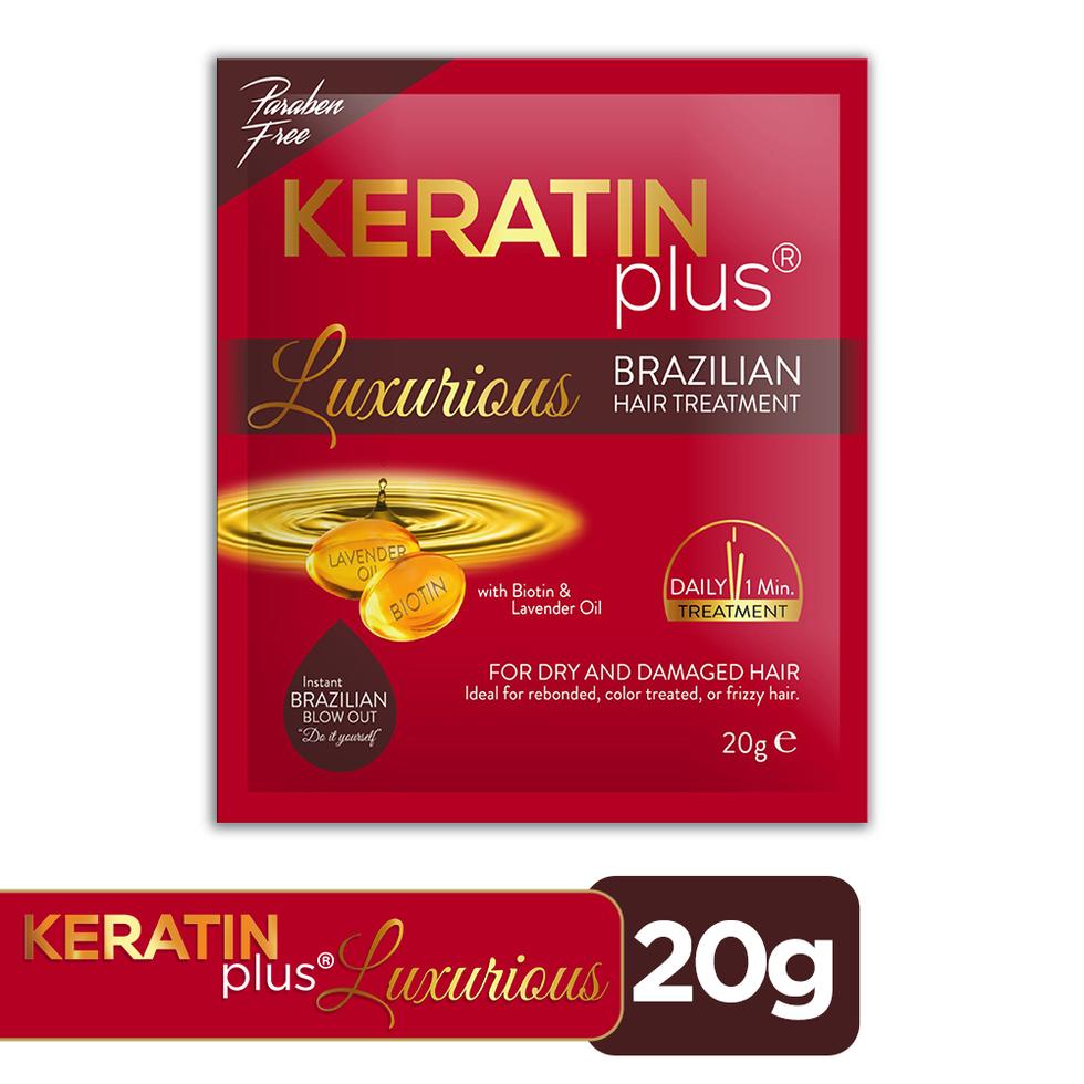 Keratin Plus Brazilian Hair Treatment Luxurious 20g 6s | Shopee Philippines