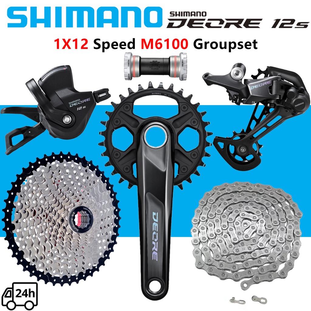SHIMANO DEORE M6100 Groupset 12S M6100 Shifter RD Chain Sunshine Cogs ...