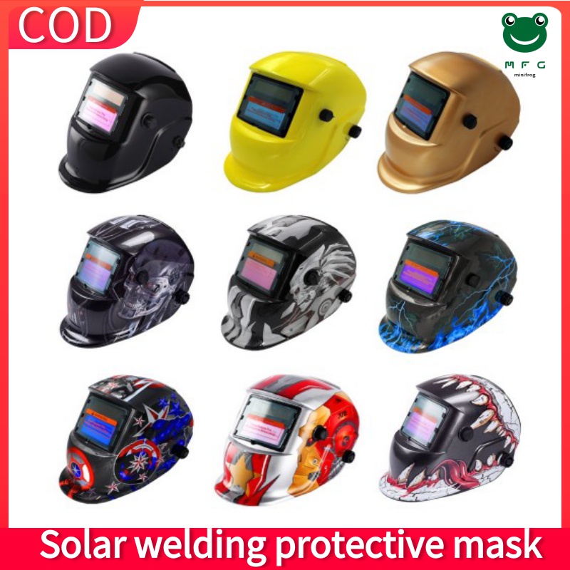 【Fast delivery】Solar automatic dimming helmet welding protective mask ...