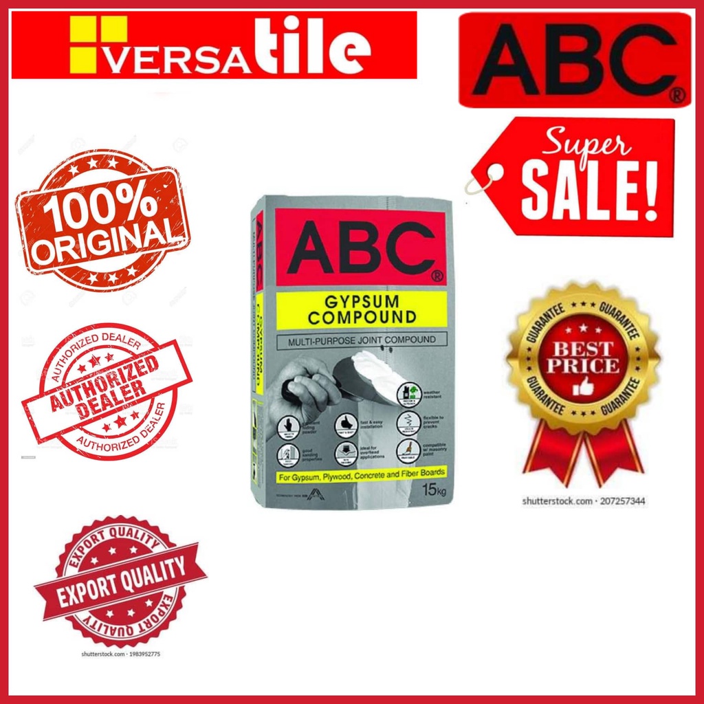 ABC Gypsum Compound 15kg (Boral Compound) Multi Purpose Joint Compound ...
