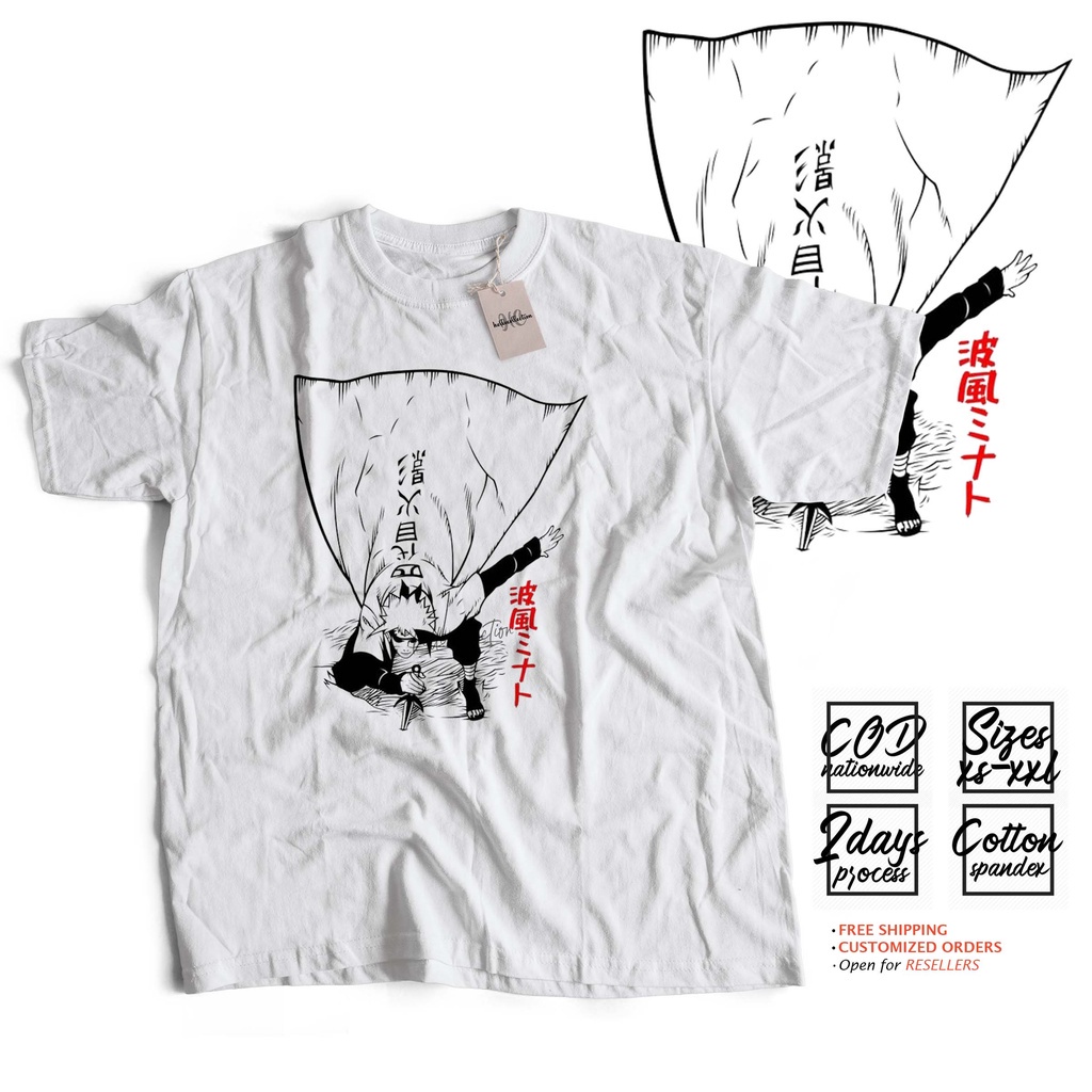 Minato 1 Naruto Anime Shirt hellocollectioncod | Shopee Philippines