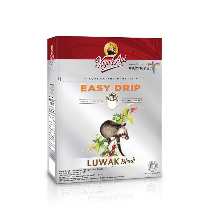 Kapal Api Luwak Blend Easy Drip Box (5 Pcs) | Shopee Philippines