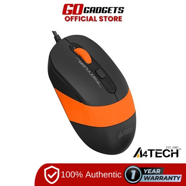 A4Tech Fstyler FM10 Wired Mouse USB Orange | Shopee Philippines