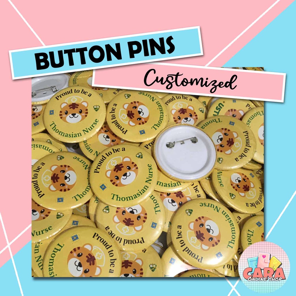 Customized Button Pins 2.25 Standard Size / Giveaways / Souvenirs ...