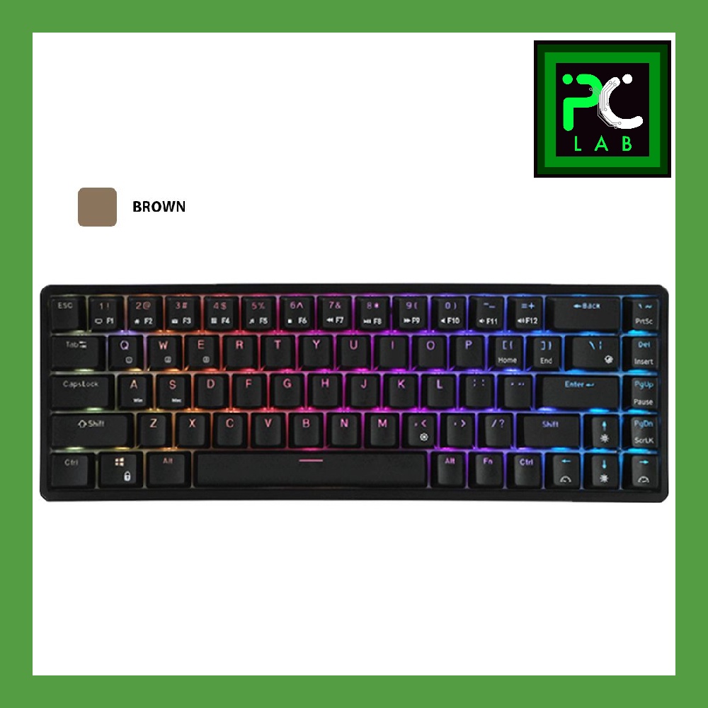 Royal Kludge RK61 61-keys Black RGB Wireless Mechanical Keyboard- Huano ...
