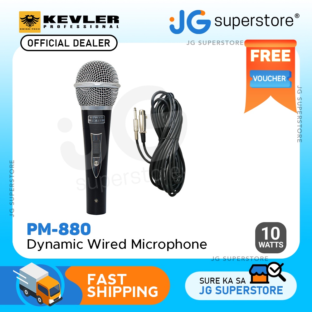 KEVLER PM-880 Professional Dynamic Hypercardioid Wired Microphone with ...