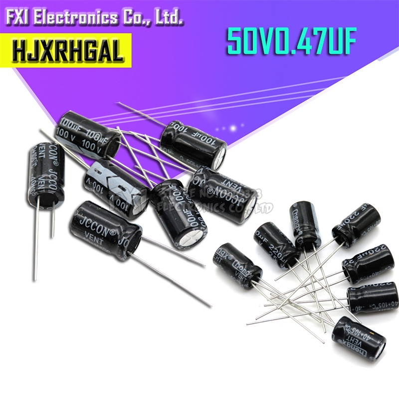 50PCS 50V0.47UF 4*7mm 0.47UF 50V 4*7 Electrolytic capacitor New ...