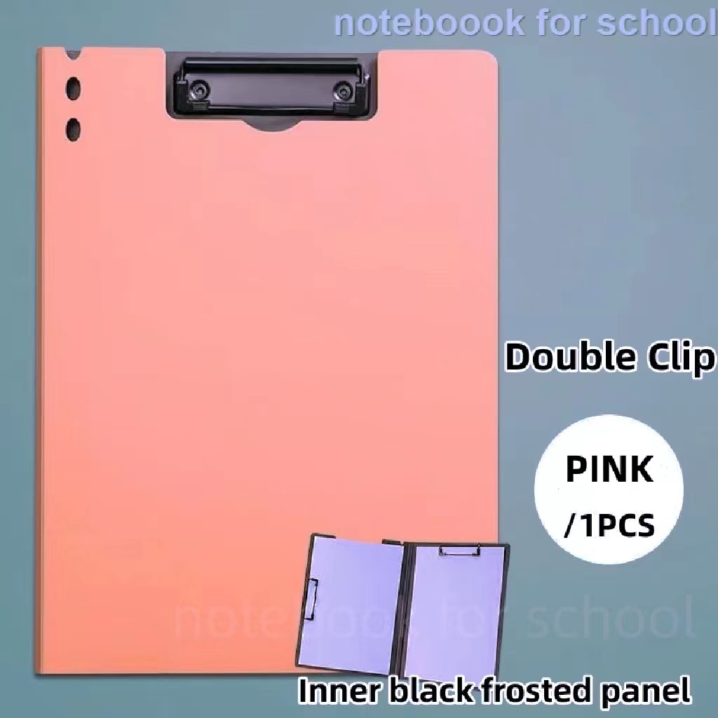 NFS A4 Document Folder File Folders Clip Board Horizontal Double Clip ...