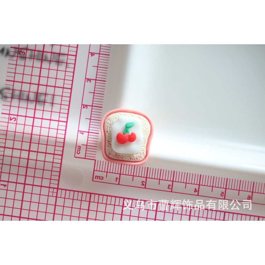 Cute Ham Egg Jibbitz Charms Toast Croc Jibbits Charm Pins Food Bread ...