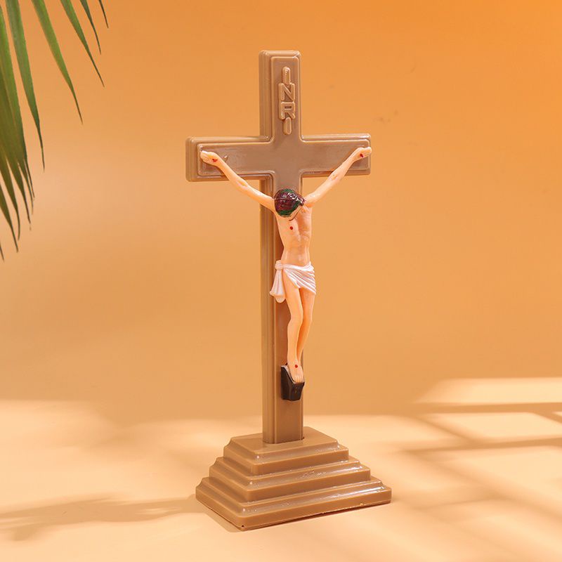 [REG] Church Relics Figurines Crucifix Jesus Christ Standee Home Decor ...