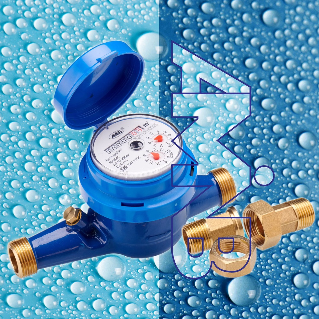 Sni BRASS WATER METER / SNI BRASS BODY PAM WATER METER AMNB BRAND - AMB ...
