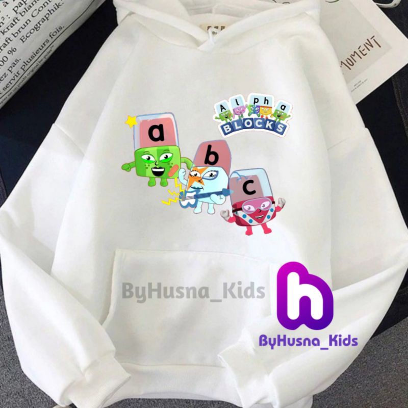 ALPHA BLOCKS CHILDREN'S HOODIE JACKET ALPHA BLOCK COLOR BLOCKS ...