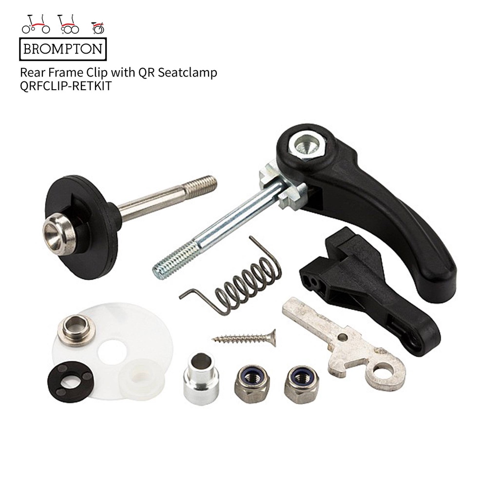 CS168ph Brompton Rear Frame Clip Retro Kit with QR Seatclamp | Shopee ...