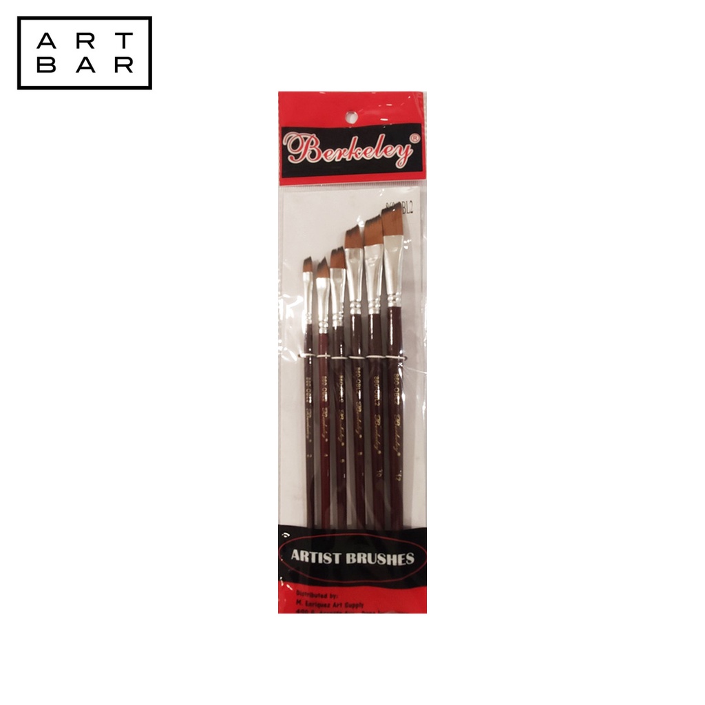 Berkeley Brush Set 860-Obl2 6'S Gold Oblique Shape Nylon (Paint Brush ...