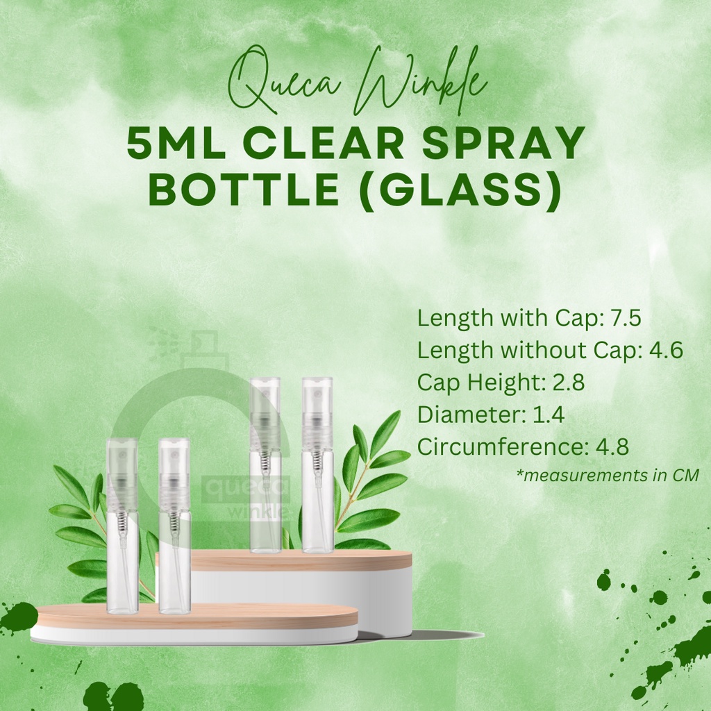 1pc 5ml spray bottle 5ml glass spray 5 ml bottle sampler decant atomizer takal 5ml roll on ...