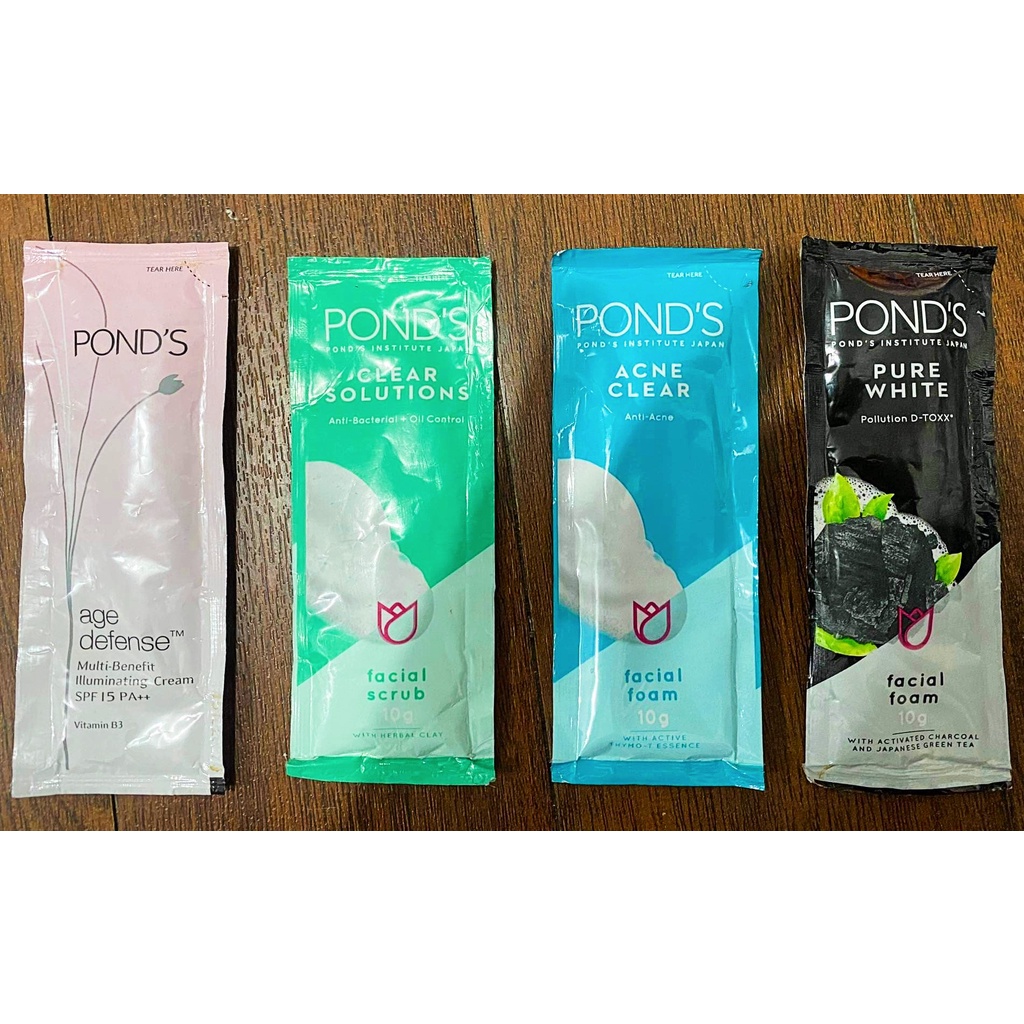 PONDS Sachet all variant facial wash Polution D-TOXX | Shopee Philippines
