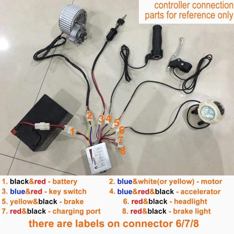 24V 250W Bicycle Modification Conversion Scooter Motor Controller Kit ...