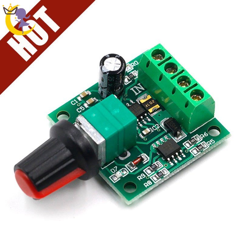 DC 1.8V 3V 5V 6V 12V 2A PWM Motor Speed Controller Low Voltage Motor ...