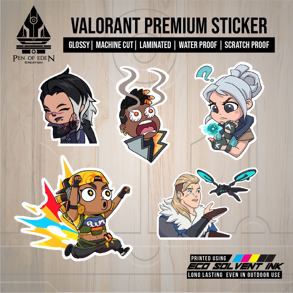 Valorant Premium Sticker Cut Outs | Shopee Philippines