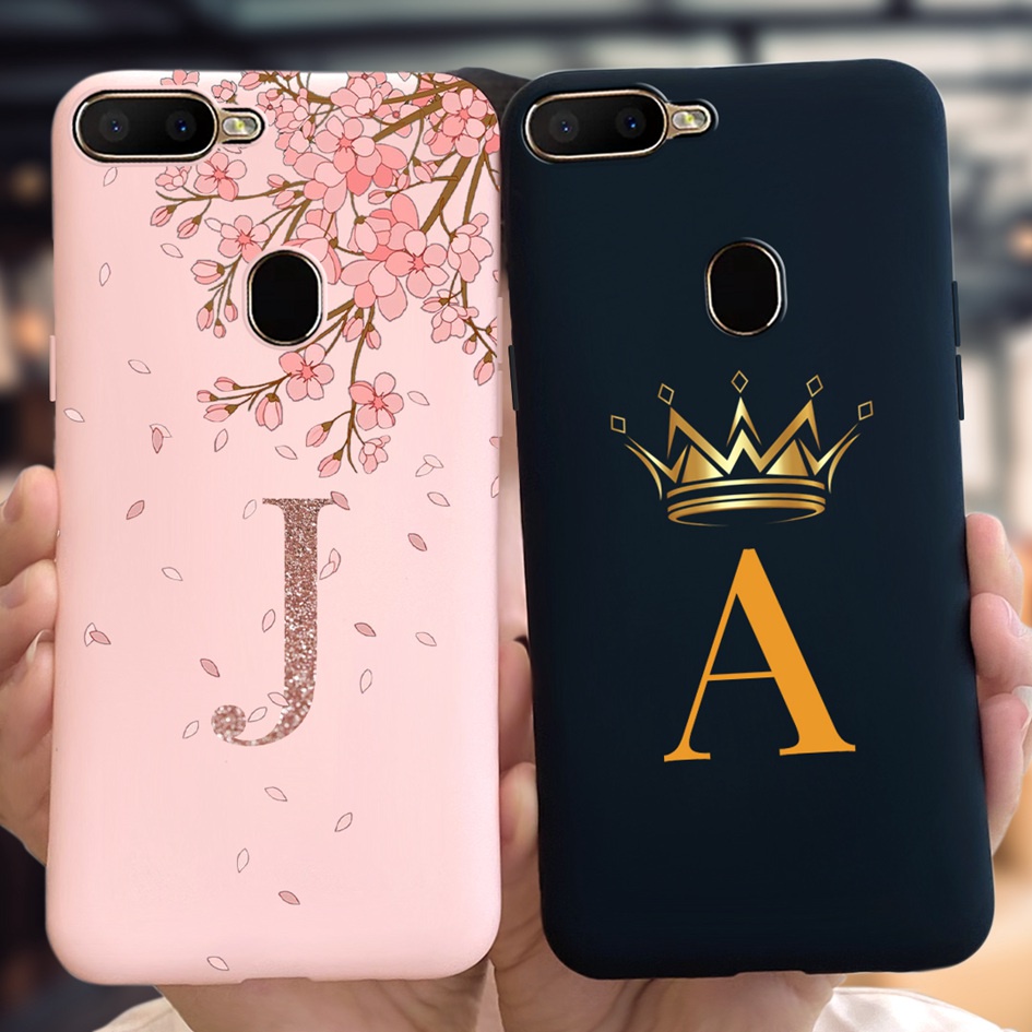 Casing OPPO A5S AX5S CPH1909 Soft Case Luxury Letters Painted Back ...
