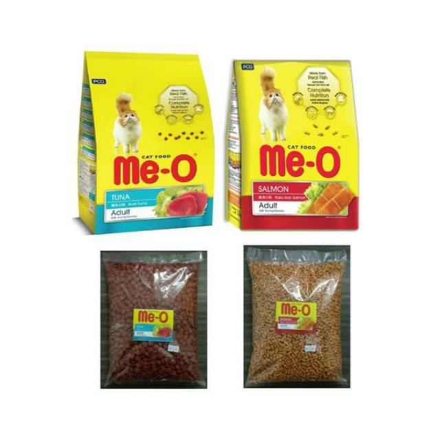 Me-o Dry Cat Food 950gr Repack Tuna/Salmon Adult Dry Meo 950gr | Shopee ...
