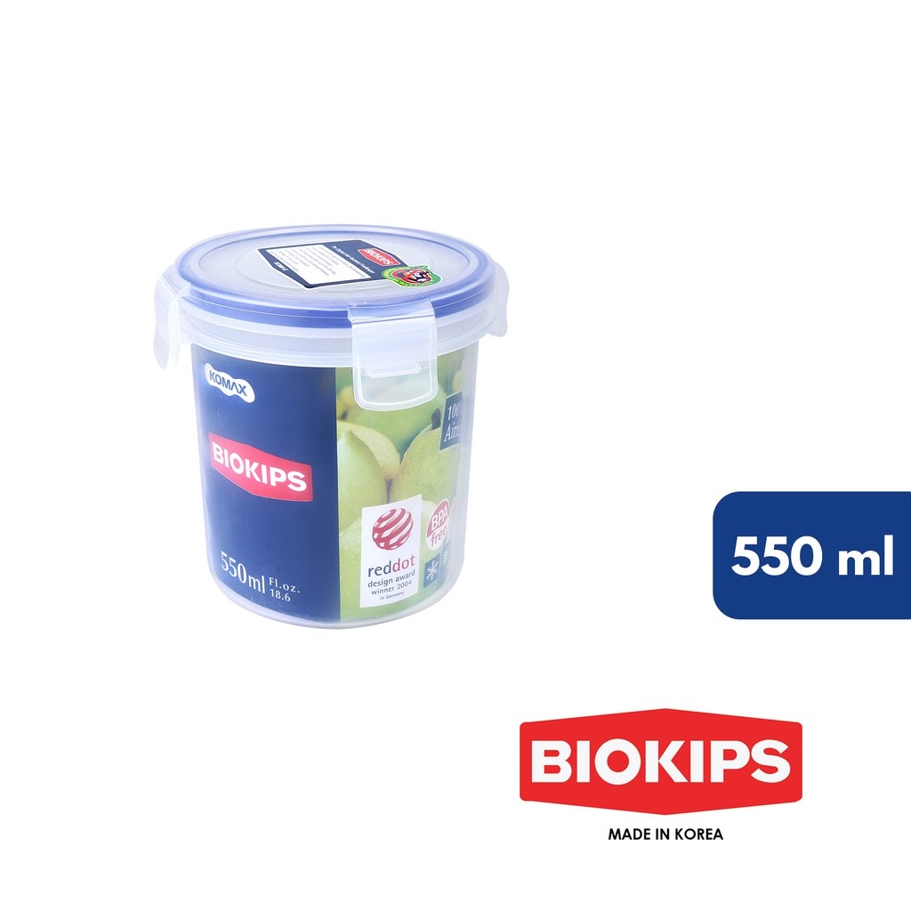 Biokips Round Food Storage Container 550ml | BPA Free | 100% Airtight ...