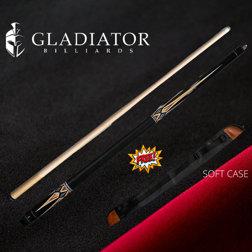 Gladiator Billiard Cue Stick w FREE Soft Case | Shopee Philippines