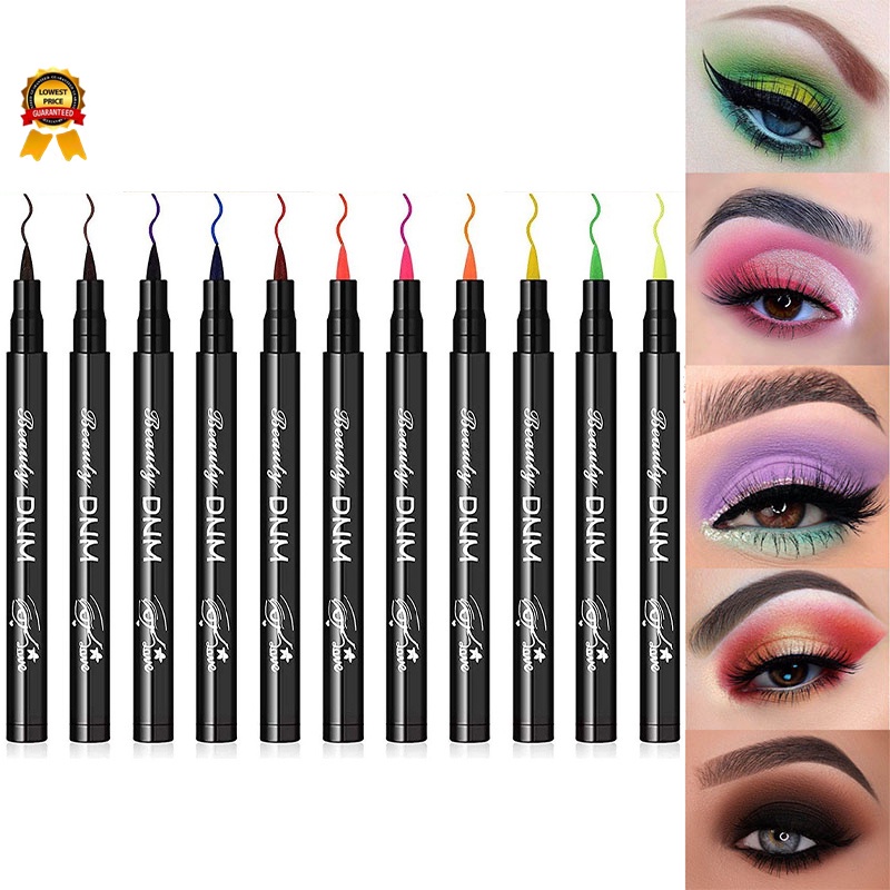 Long-lasting Waterproof Matte Neon Colored Liquid Eyeliner Liquid/Eye ...