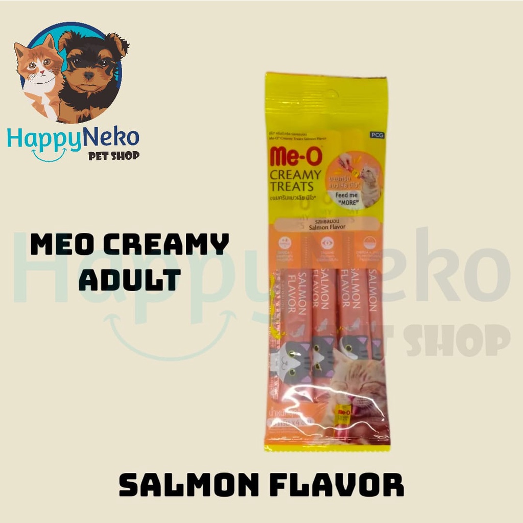 Meo Creamy Treats Salmon 4 x 15 Gr Cat Snacks | Shopee Philippines