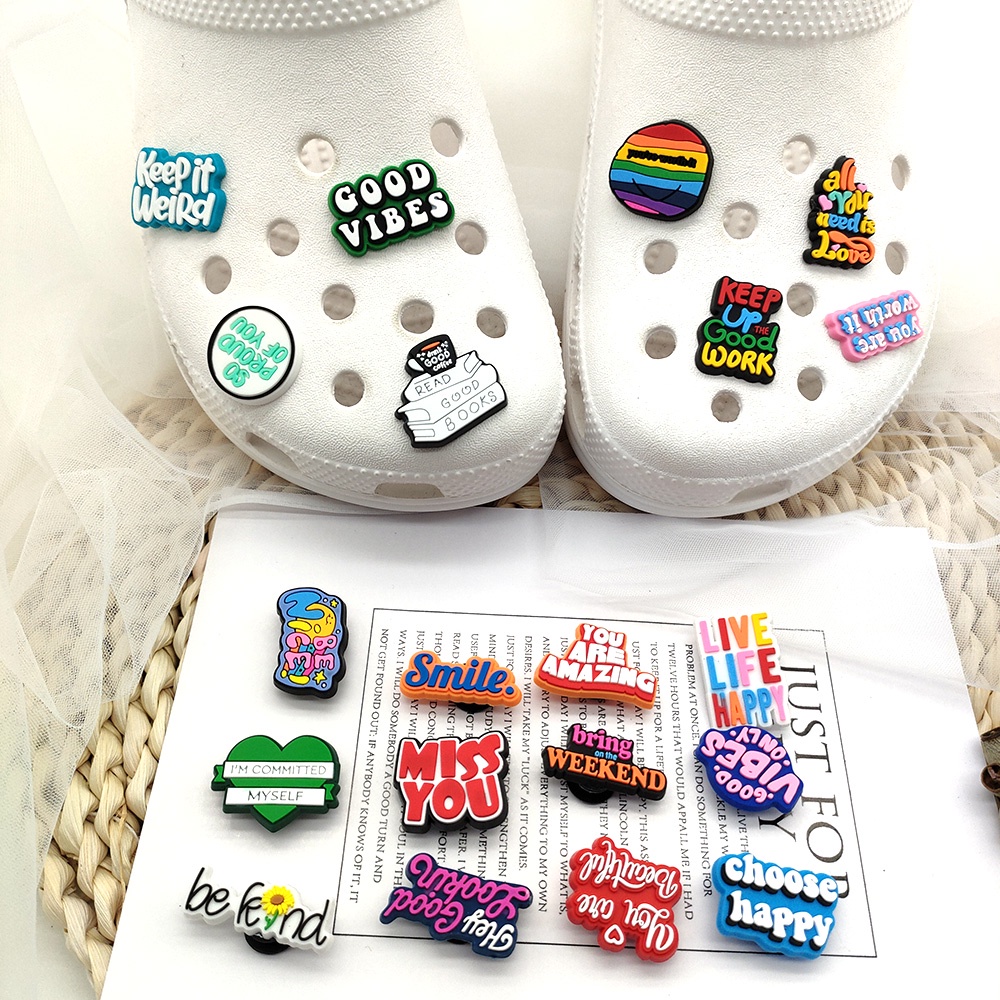 Cartoon Color Letter Croc Jibbits for Kids Inspiration Words Jibits ...